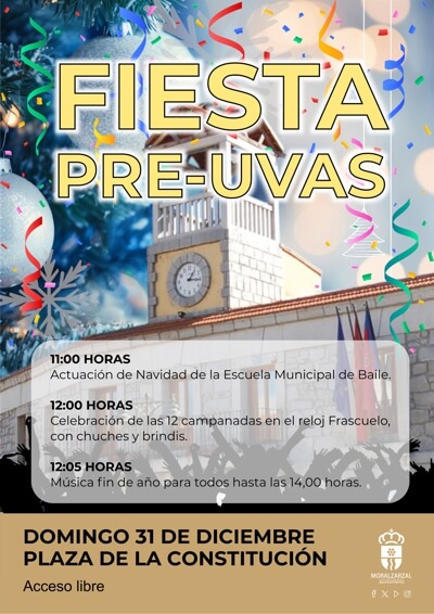 31 de diciembre, Fiesta PreUvas con el Frascuelo en Morlzarzal